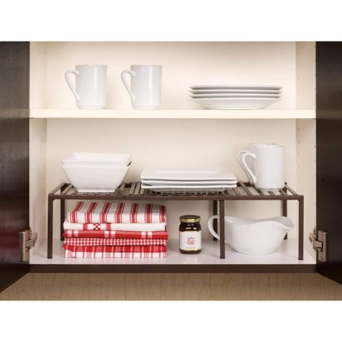 Seville Classics Expandable Kitchen Counter and Cabinet Shelf – SIE, Inc