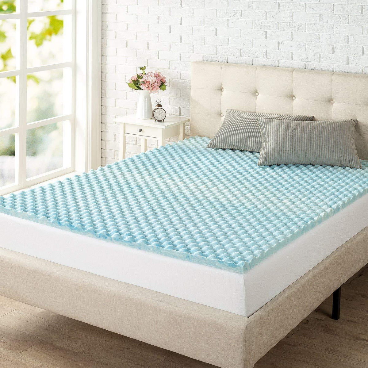 Zinus 3 Inch Swirl Gel Memory Foam Air Flow Topper, Full – SIE, Inc